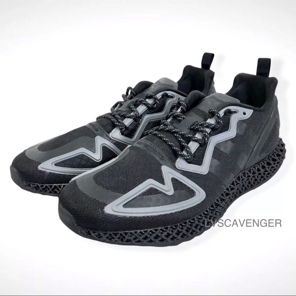 adidas | Shoes | Adidas Zx 2k 4d Core Black 220 Size 0 | Poshmark
